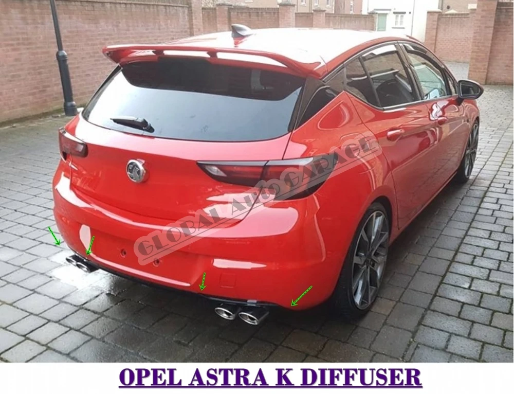For Opel Astra K 2015 2021 Diffüser Rear Bumper Extension Attachment ...