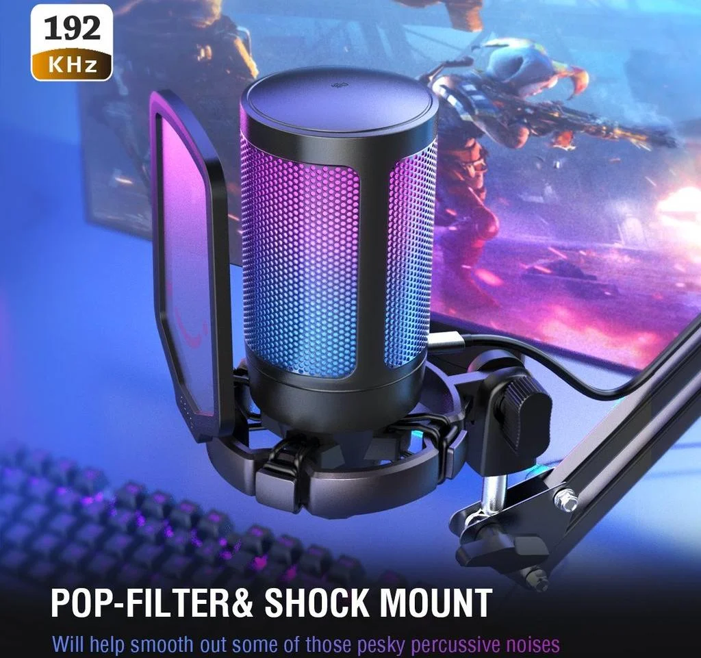 FIFINE AmpliGame USB Microphone With Volume Dial, Mute, 41% OFF