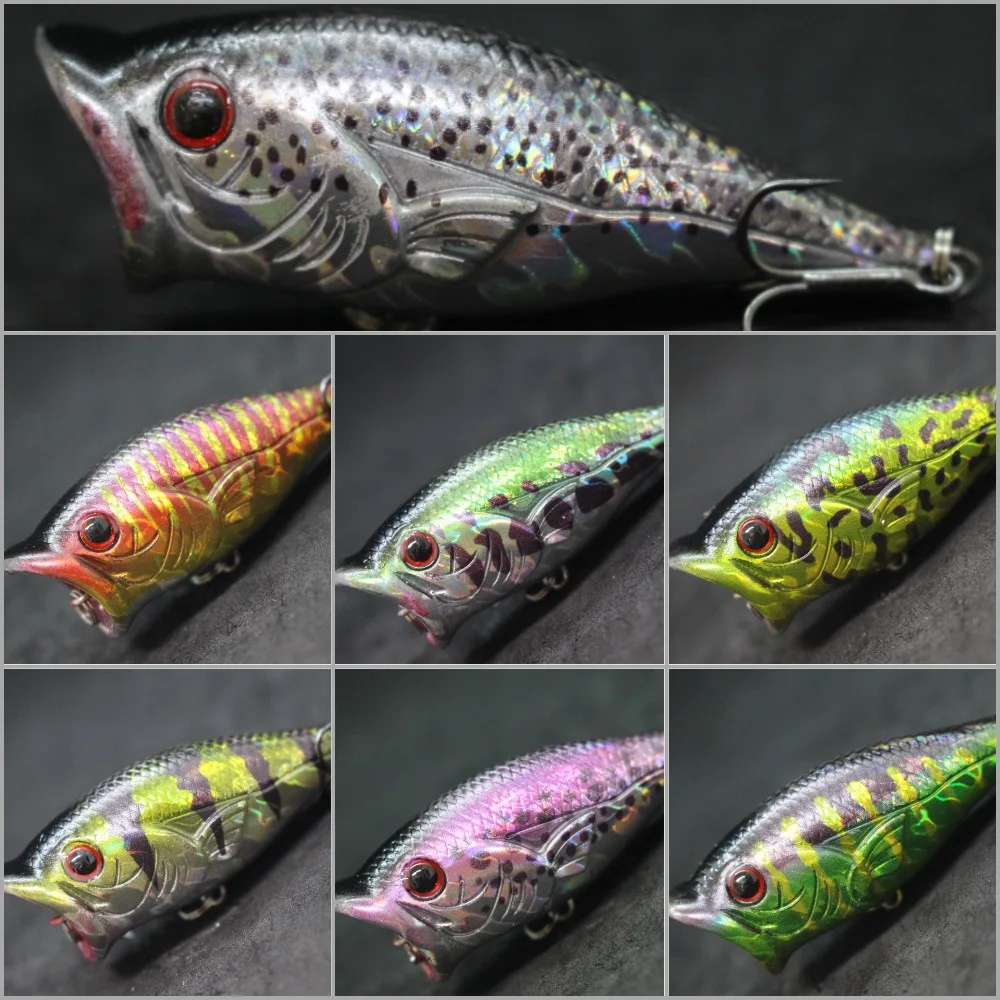 Popper Fishing Lure Bass | Poppers Lures Freshwater | Popper Lures 6 ...