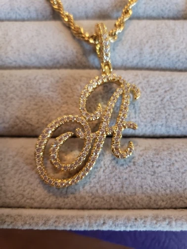 Paris Icey Cursive Letter Necklace – Heircessory