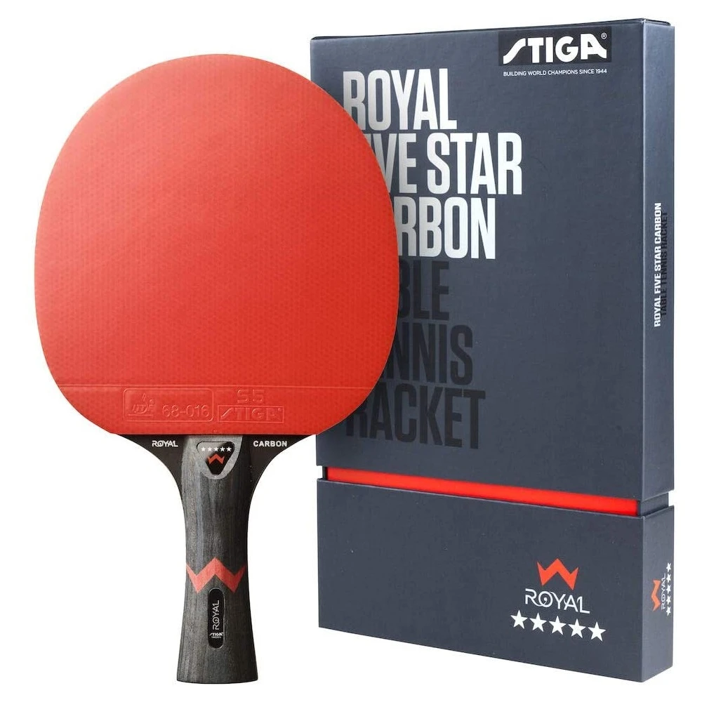 Stiga Royal 5 Star Carbon Table Tennis Racket Pro Carbon Ping Pong Bat ...