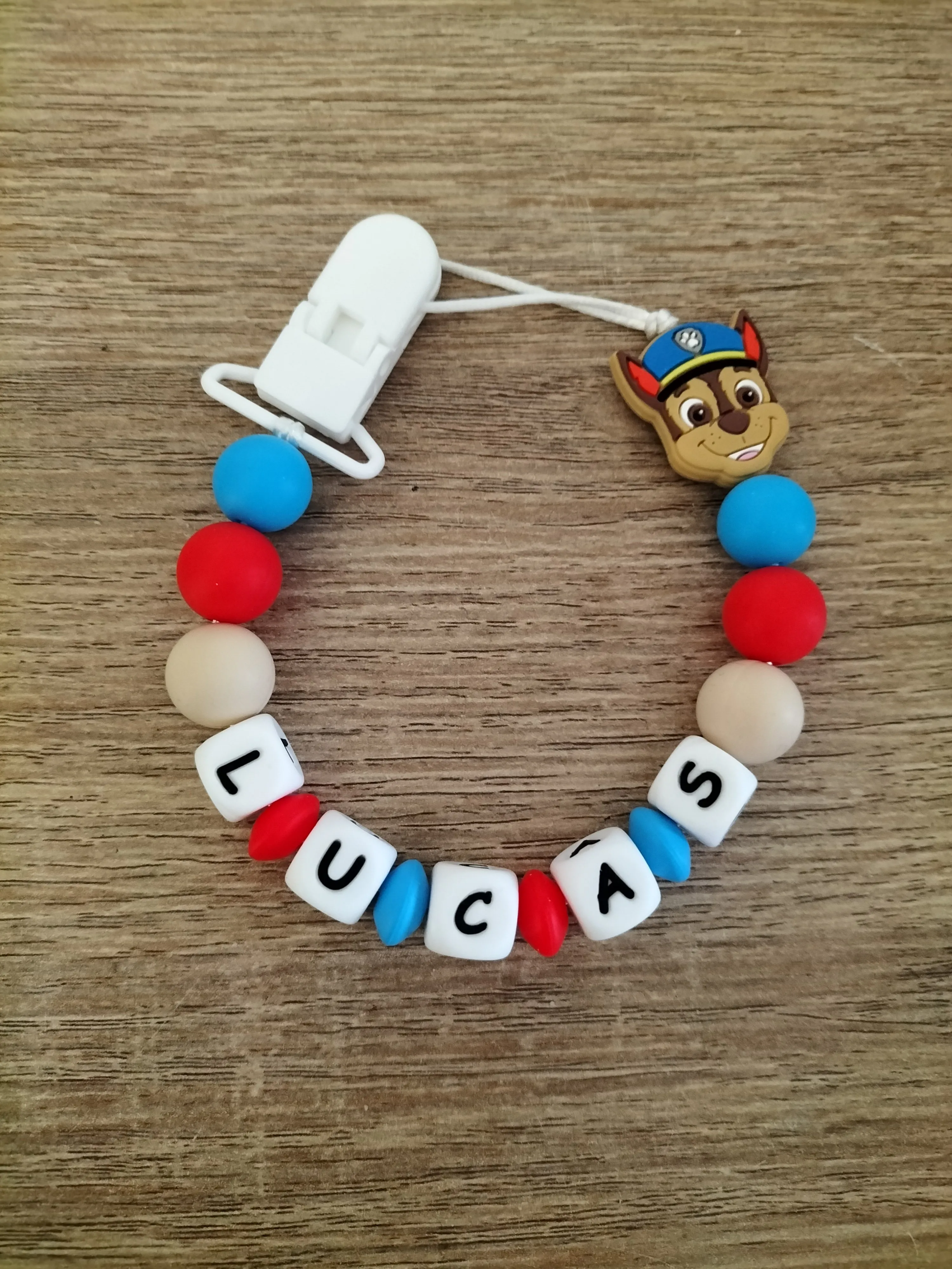 Chupetero personalizado para bebé, con nombre de silicona para comida ...