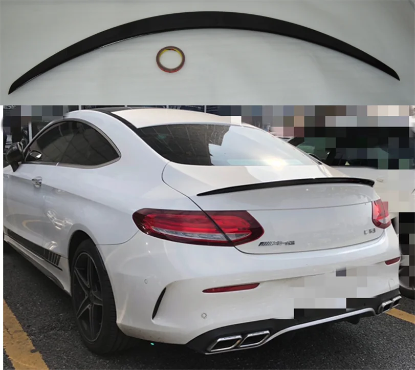 Spoiler Mercedes Benz C Class Coupe C205 Amg Since 2015 Black Bright ...