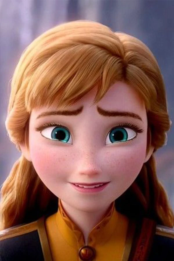 Frozen Anna Face Painting