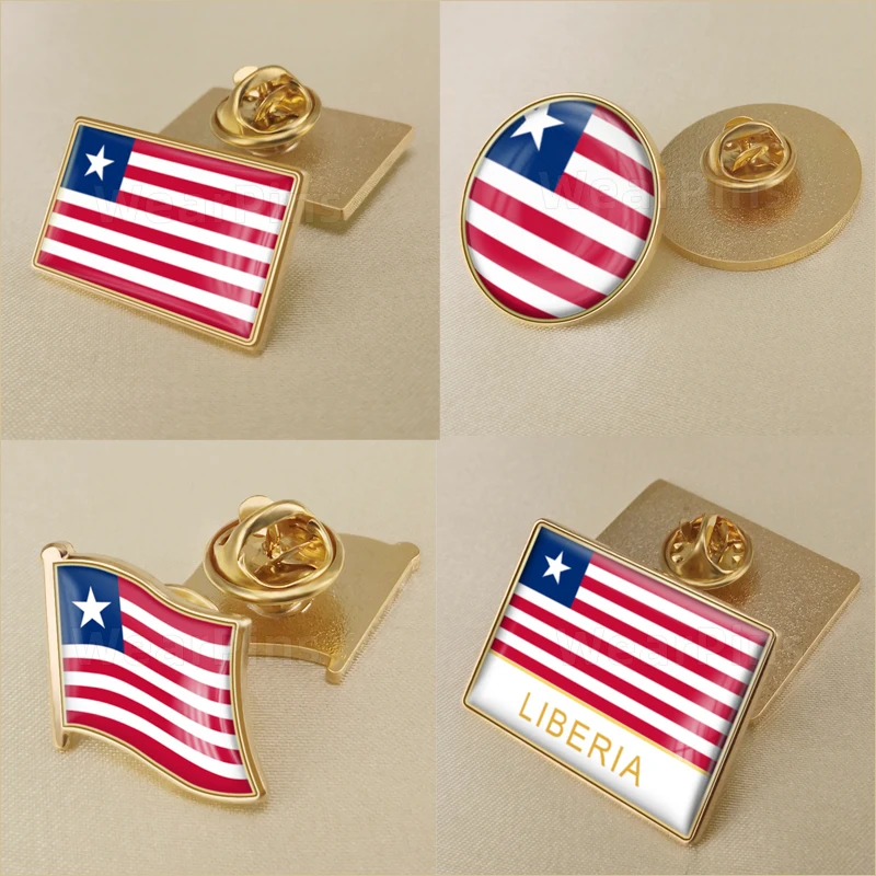 Coat-of-Arms-of-Liberia-Liberians-Map-Flag-National-Emblem-Brooch ...
