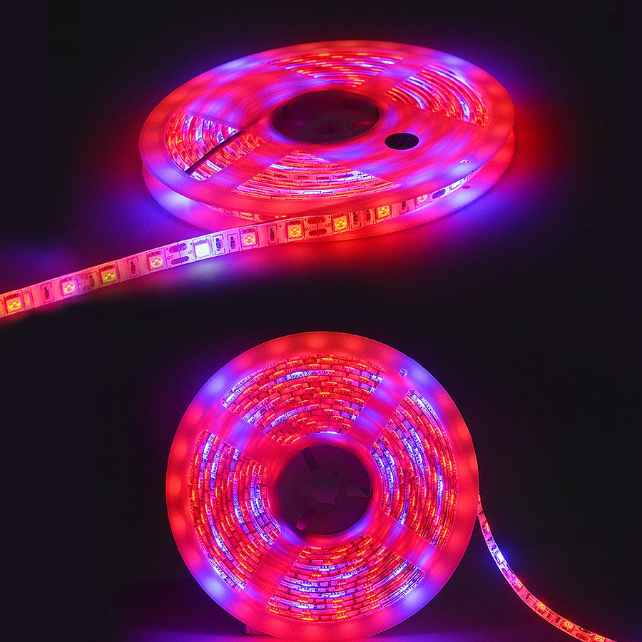 5m Led Grow Light Strip Full Spectrum 12v Plant Light Phyto Lamp For ...