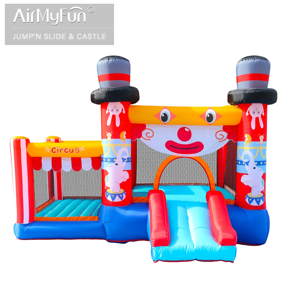 Clown Bounce House Playground Jumping Slide Bouncer Combo Inflatable ...
