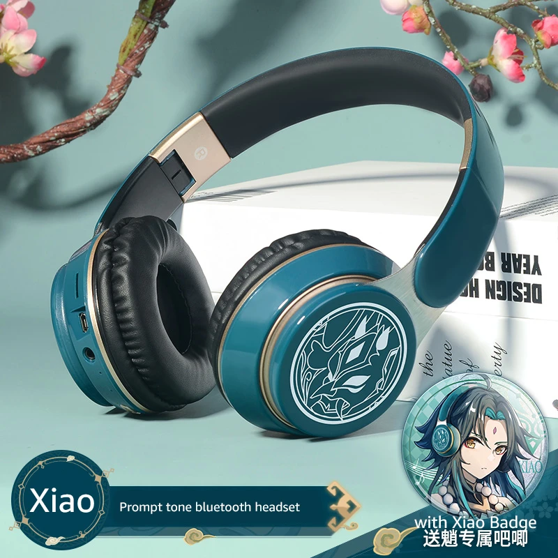 Headset Cosplay Headphones | Genshin Impact Headphones | Xiao Wireless ...