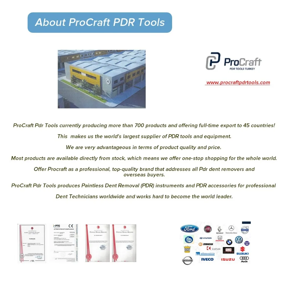 ProCraft Pdr Tools Slide Hammer Paintless Dent Repair Hail Removal ...