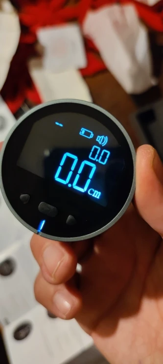 Regla electrónica de cinta HD y pantalla LCD recargable