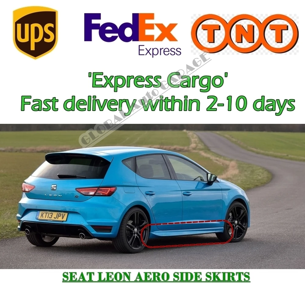 For Seat Leon Mk3 Aero Side Skirt Threshold 2013 2014 2015 2016 2017 ...