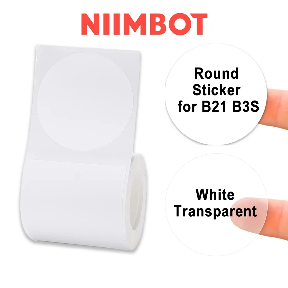 NiiMBOT b21 B3S Round Label Printing Sticker Self adhesive ...