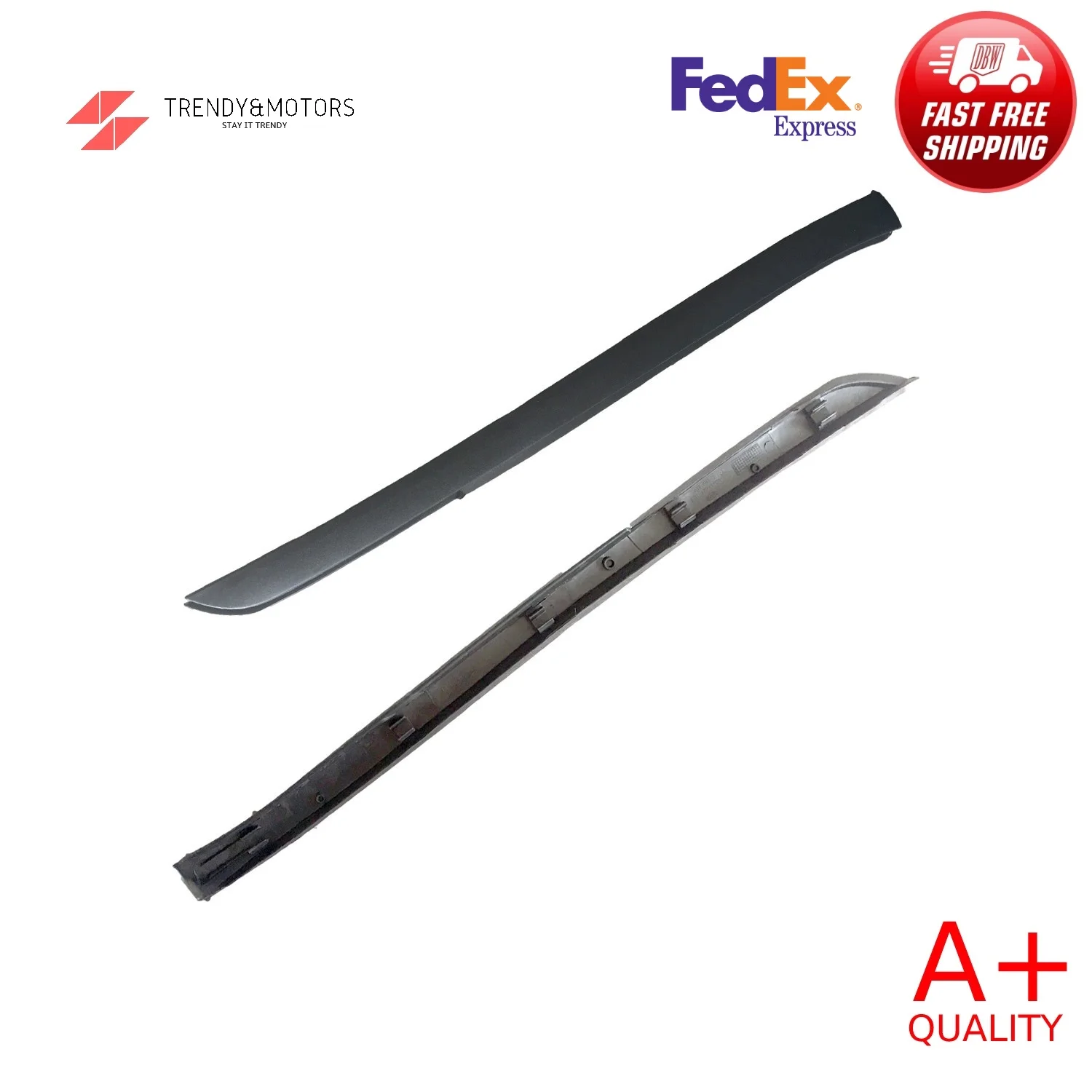 Left Right High Quality PU Windshield Trim Moulding Pillar Cover ...