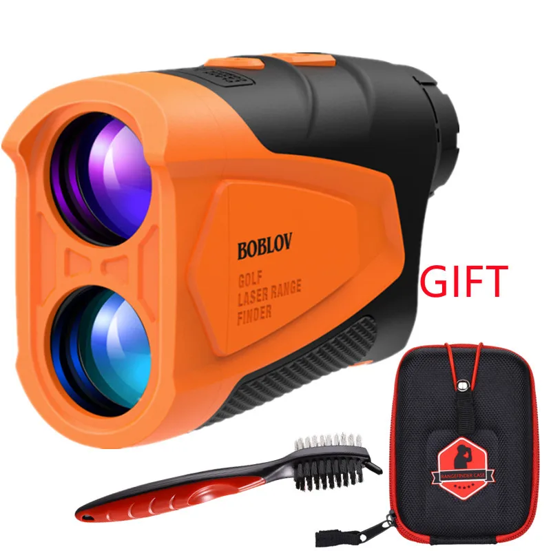Boblov 골프 레인지 파인더 미니 레이저 골프 레인지 파인더 슬로프 스포츠 레이저 거리 측정기 사냥용 골프 레인지 파인더 케이스레이저 거리 측정기