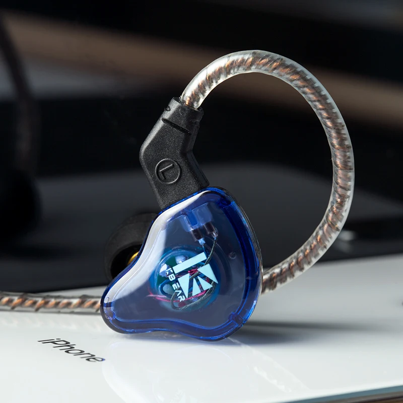 KBEAR KS2 DD+BA Hybrid Wired Earphone Sports In Ear Monitor Earbuds ...