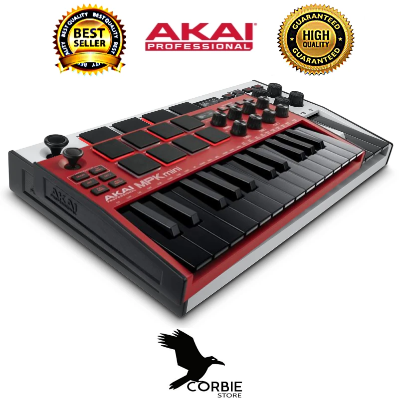 Akai-Professional-Mpk-Midi-Drum-Pad-And-Keyboard-Controller-Red-Dj ...