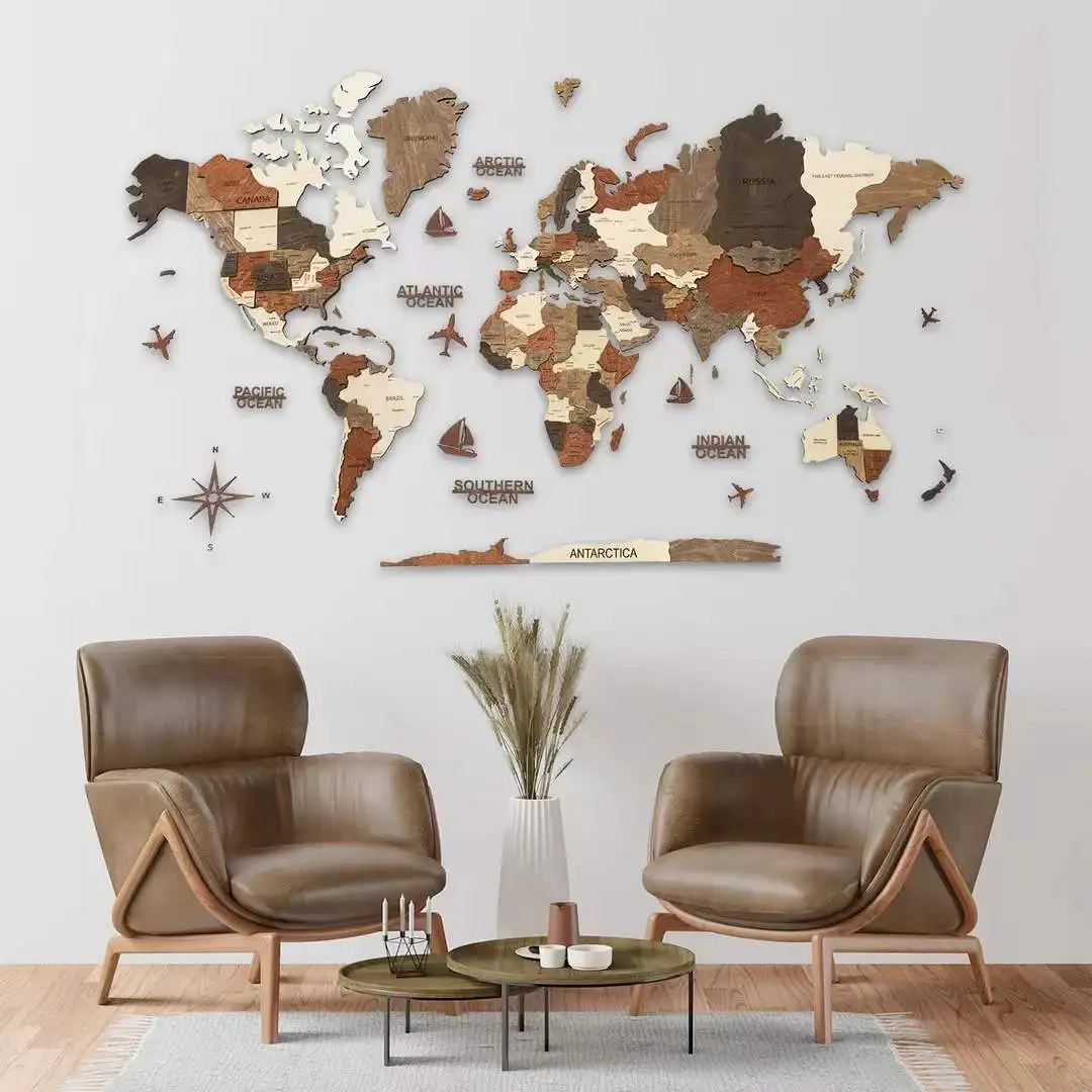 Diy Wooden Map
