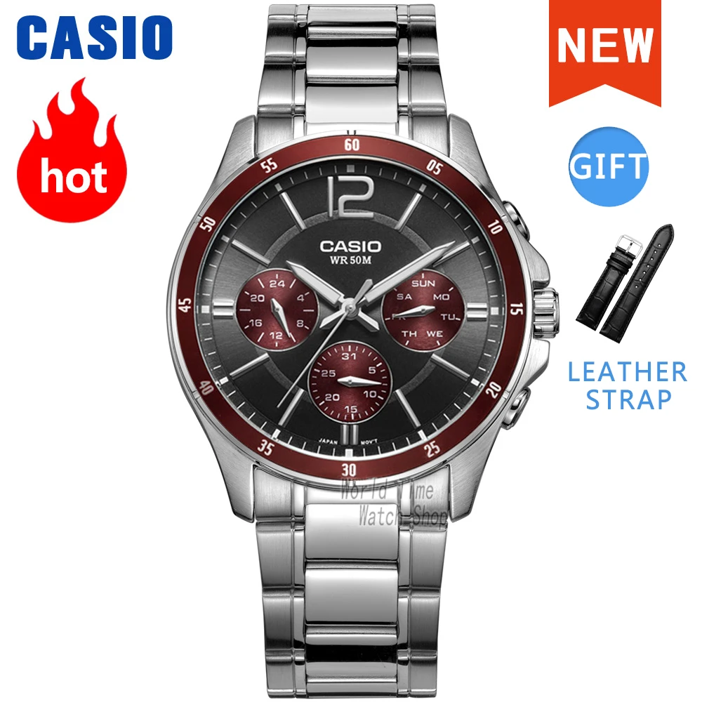 Casio Watch Wrist Watch Men Top Brand Luxury Set Quartz Watche 50m ...