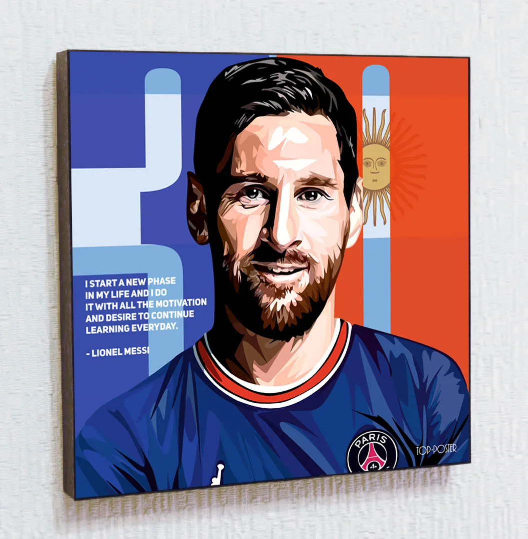 Lionel-Messi-painting-pop-art-with-wall-mount-portrait-poster-canvas ...