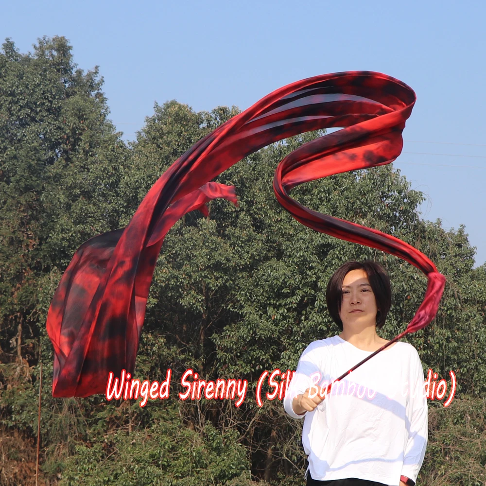 Tie dye negro + rojo, 1 pieza 4m * 0,9 m(156 "* 35"), streamer de ...