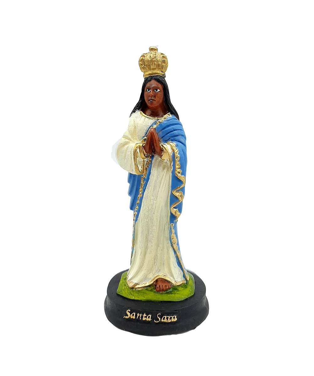 Sculpture-Santa-Sara-Kali-Resina-15cm-Image-Gung-Santa-da-Luck-Love-and ...