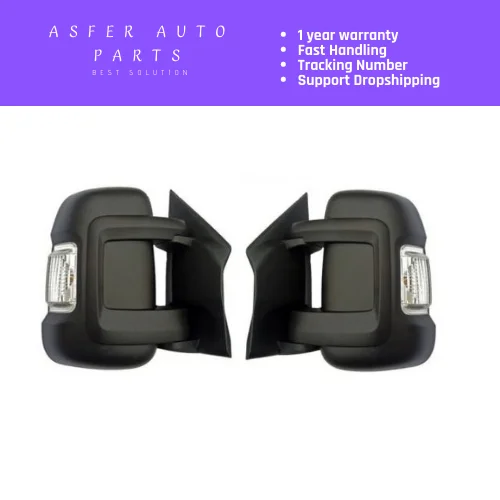 Short-Mirror-Caps-and-Yellow-Signal-For-Fiat-Ducato-Boxer-Jumper-06-20 ...