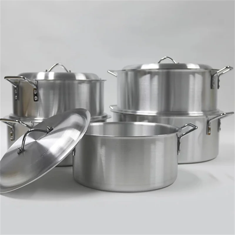 5pcs/set Thick Aluminum Pot Set Multi-purpose Pot Soup Pot Cookware Set ...