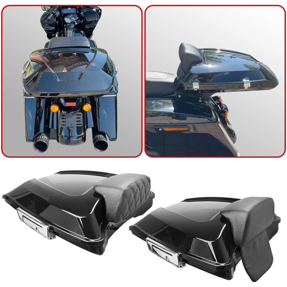 Motorcycle Trunk Luggage Tail Box Tour Pak Pack Angled For Harley ...