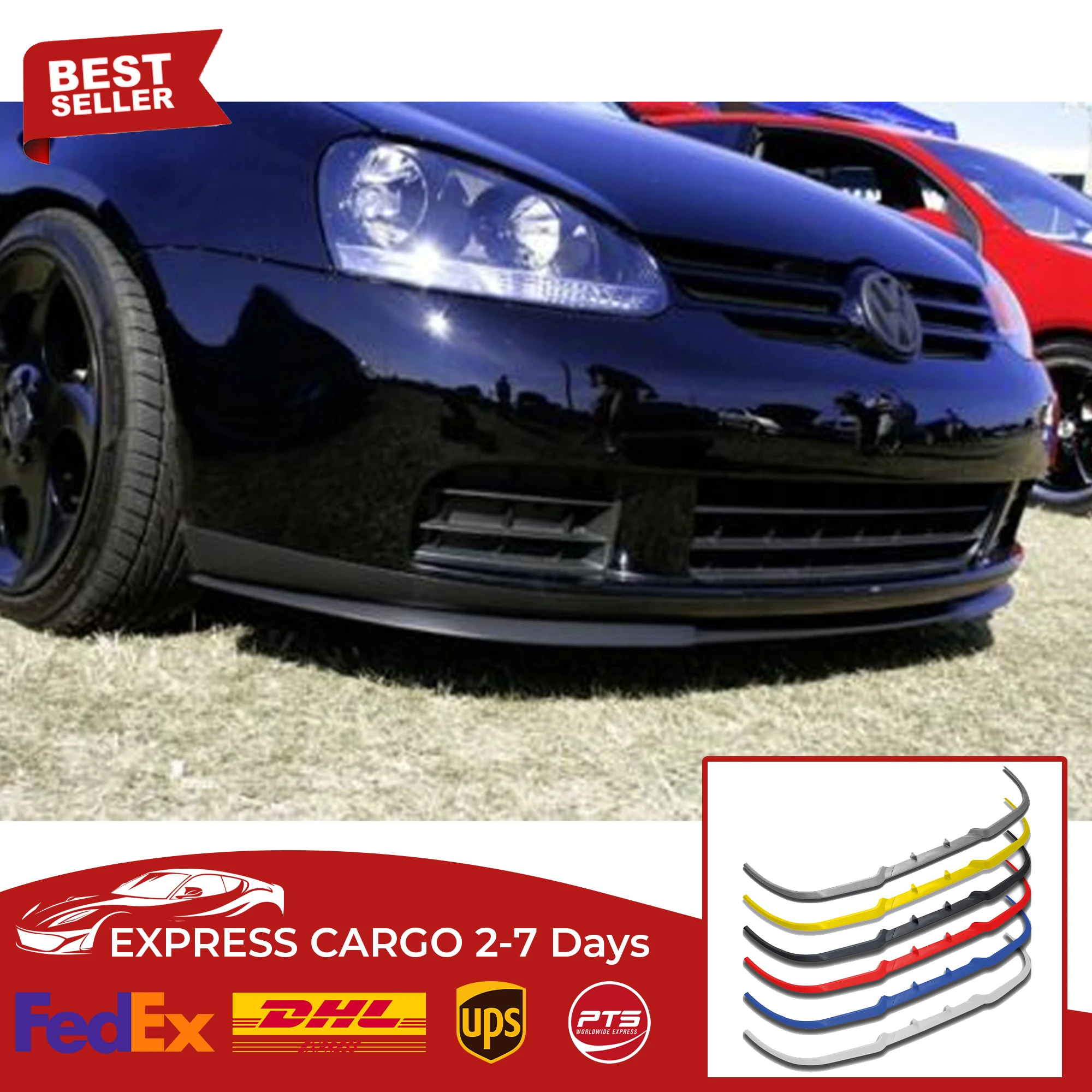 For-VW-Volkswagen-Rabbit-Golf-MK5-CUPRA-R-FRONT-SPOILER-BUMPER-LIP-Euro ...