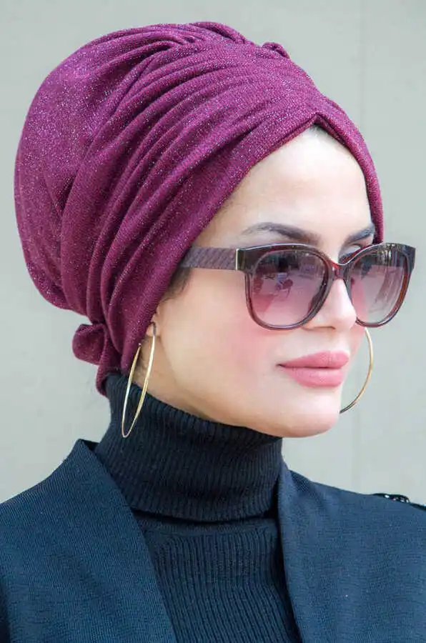 Head Scarf For Muslim Women Cotton Turban Bonnet Hijab Caps Inner ...