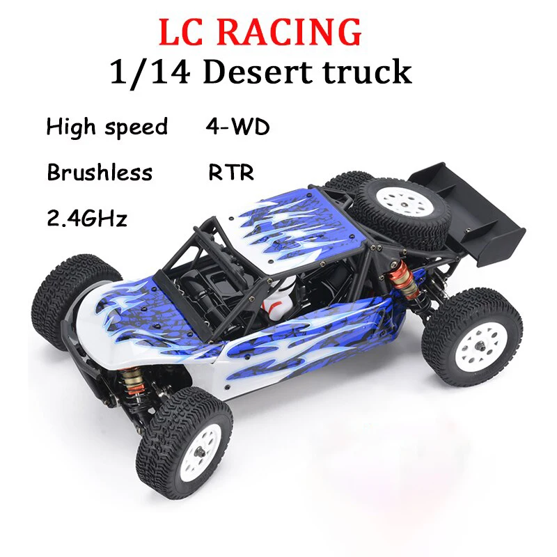 RC 자동차 LC 레이싱 114 4WD 2.4G RTR 브러시리스 EMB-DTH 데저트 트 - 티몬