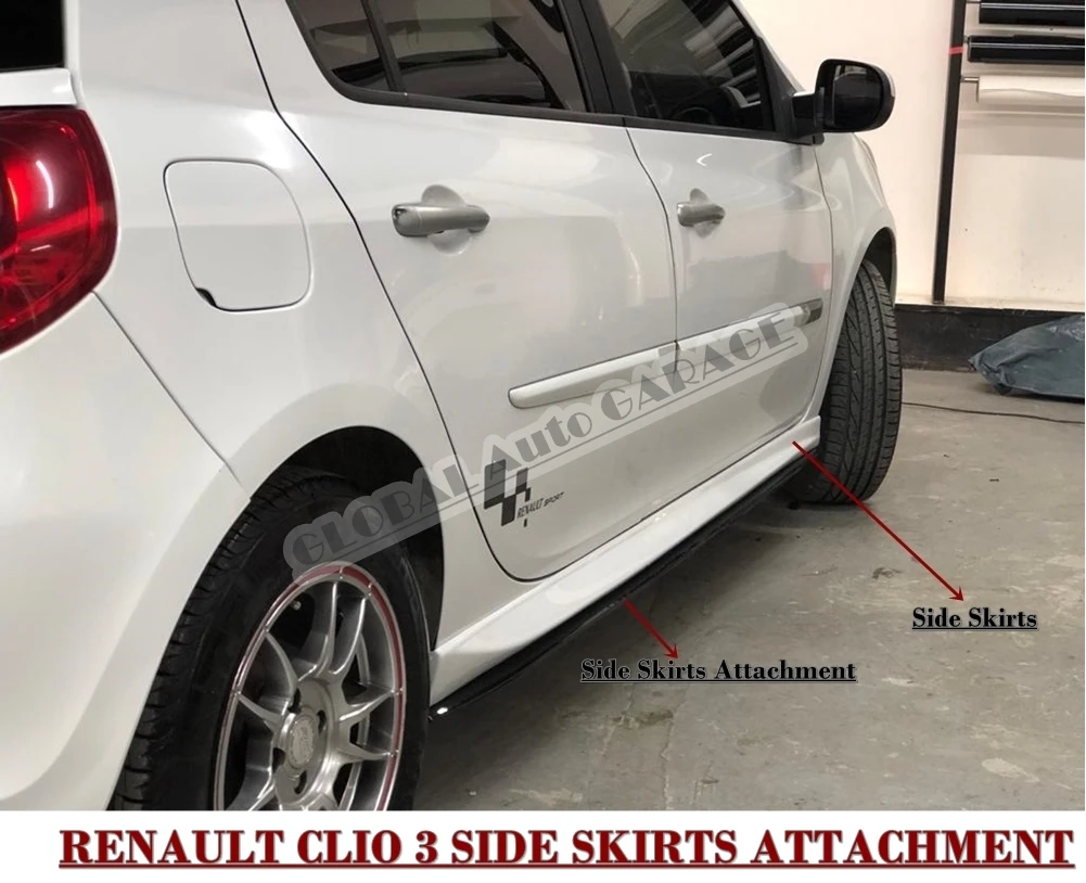 For Renault Clio 3 Side Skirts Attachment 2005-2012 Sill Trim Car ...