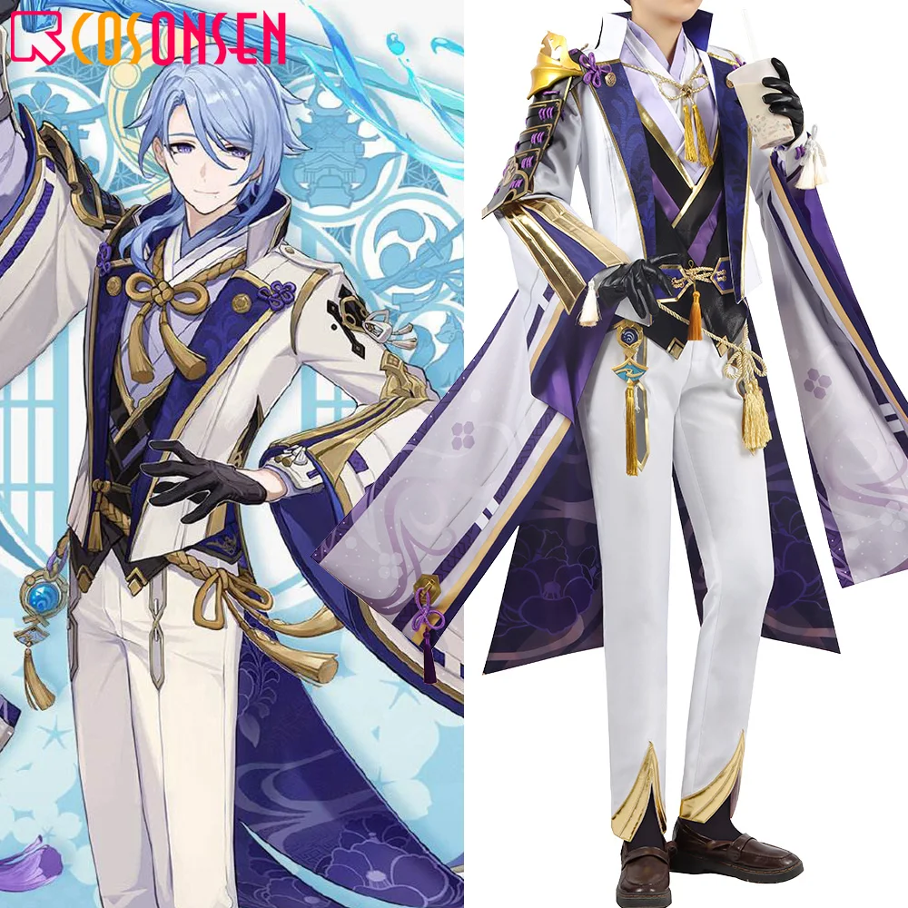 Genshin Impact Kamisato Ayato Cosplay Costume Outfit COSPLAYONSEN ...