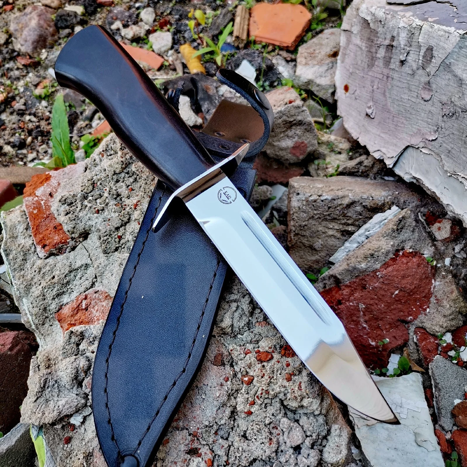 Knife Soviet nr40 made of forged steel 91x18 black grab| | - AliExpress