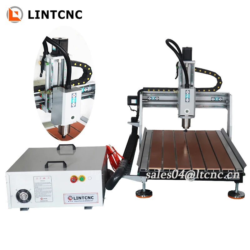 Jinan 6090 6012 Mini Cnc Router Woodworking Desktop Machine 3 Axis 6040 ...