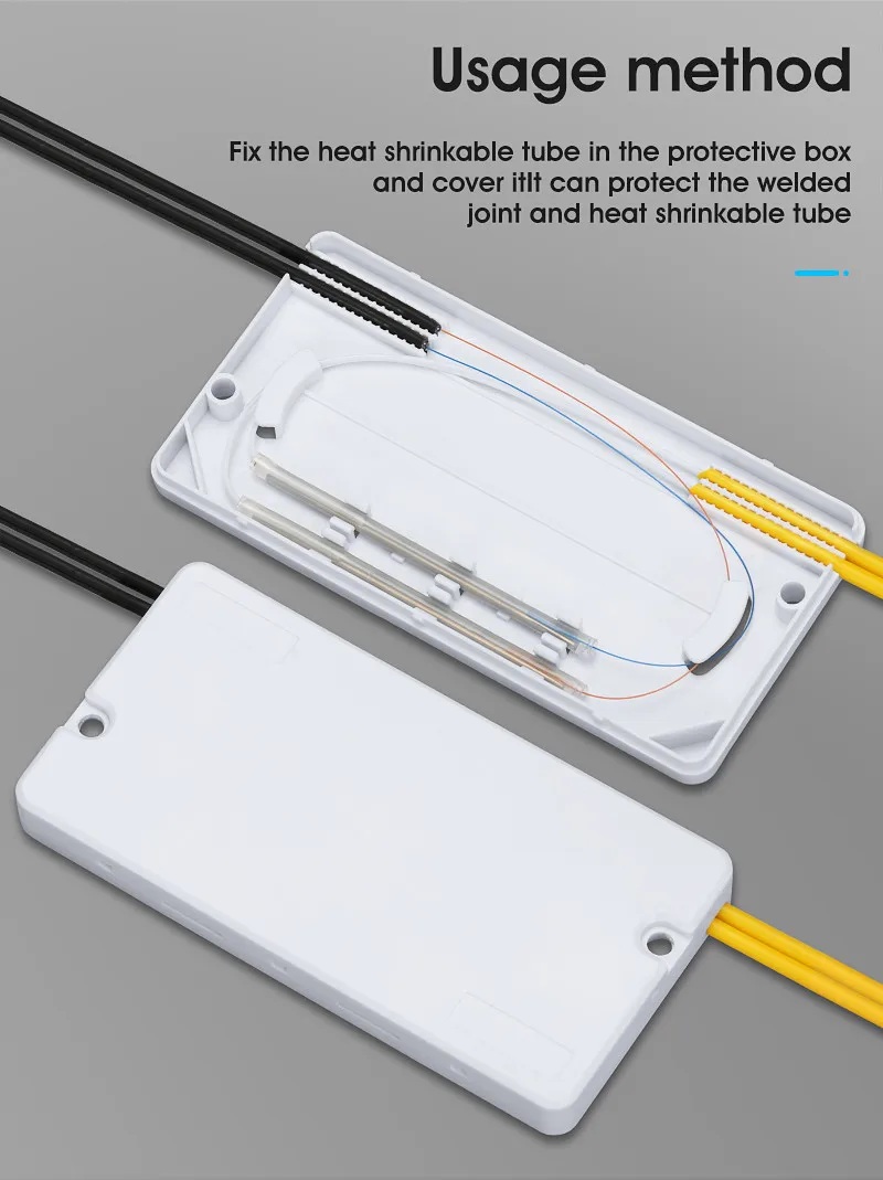 10pcs lead in fiber optic cable protection box, fiber protection box ...