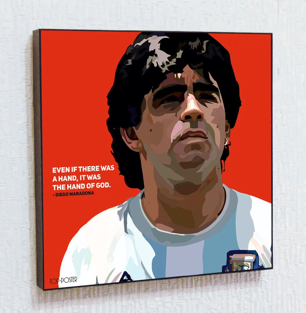 Maradona Hand Of God Poster