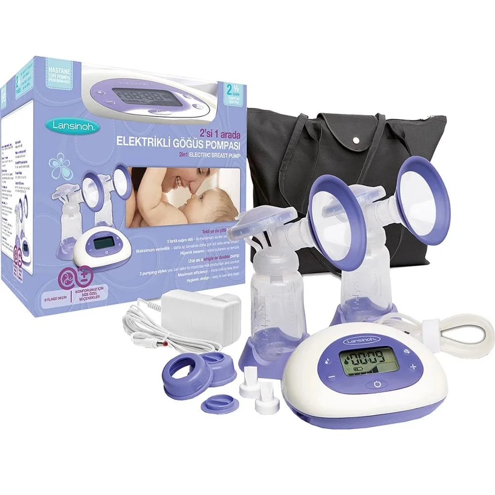Original LANSINOH Breast Pump 2-in-1 Double Electric Milking Machine ...