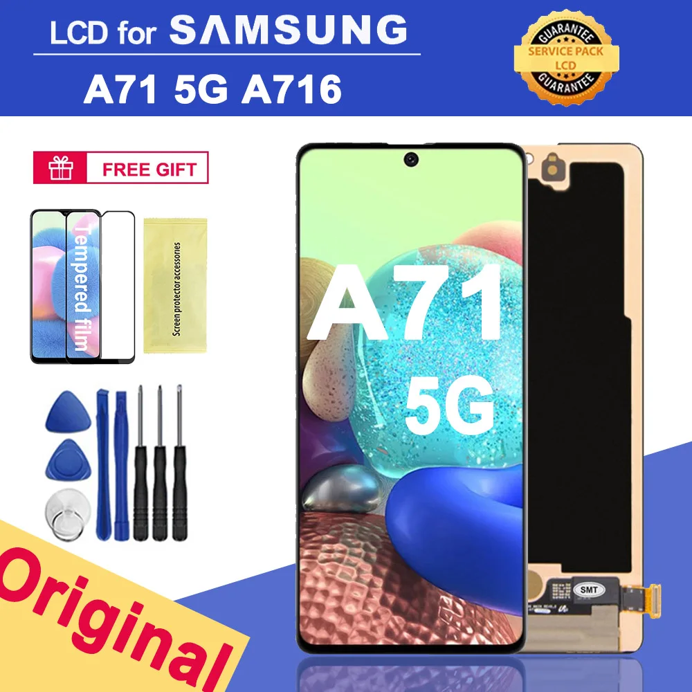 6.7" Original Display For Samsung Galaxy A71 5g A716 A716b A716u Lcd Screen Touch Digitizer ...