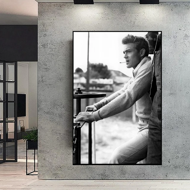 James Dean Black And White Poster