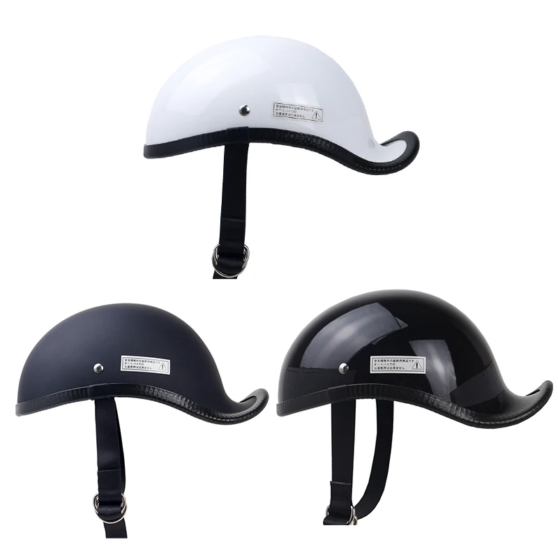 Japanese-Style-Motorcycle-Scoop-Helmet-Chopper-Biker-Pilot-Vintage-Half ...