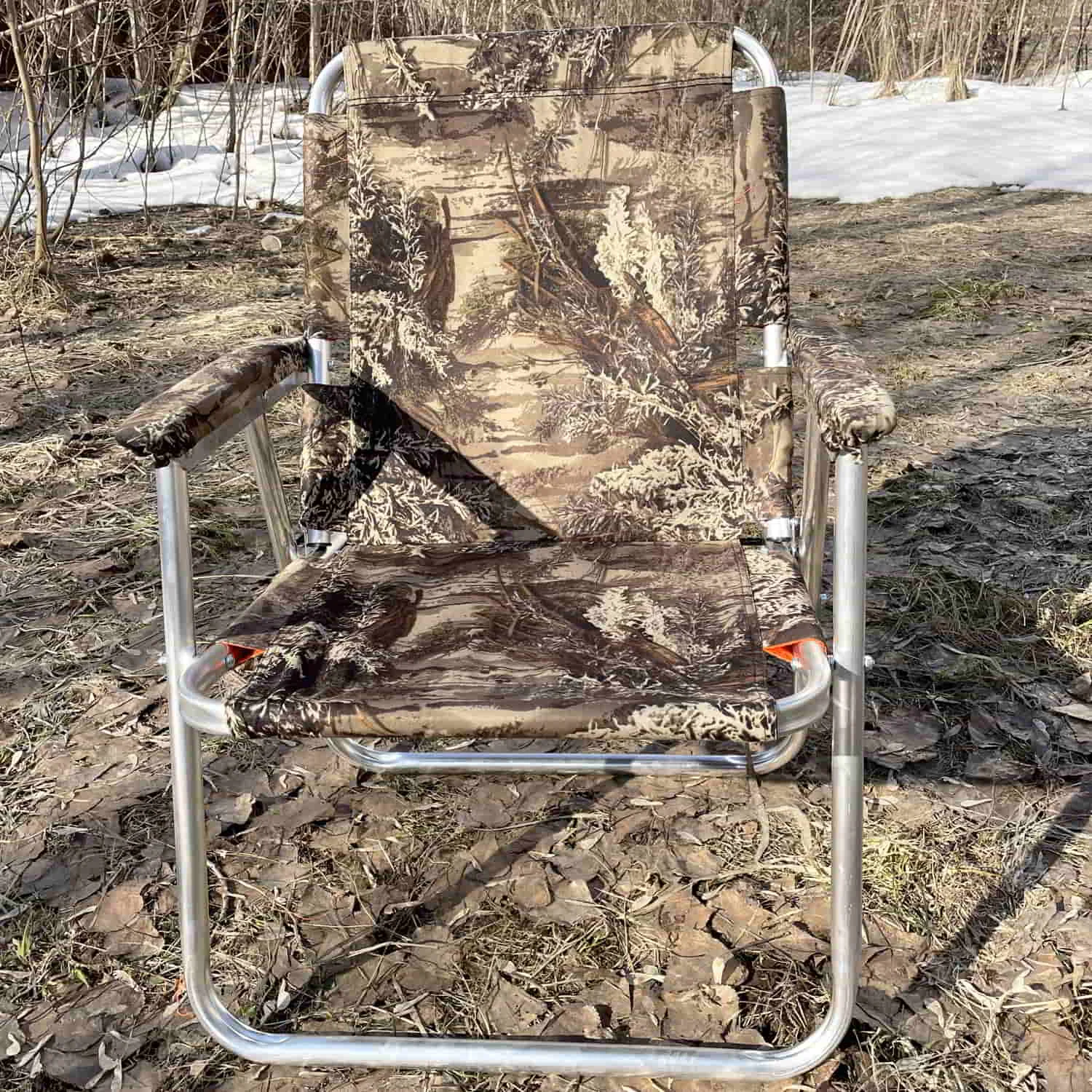 Стул алюминиевый со спинкой медведь - 82 фото