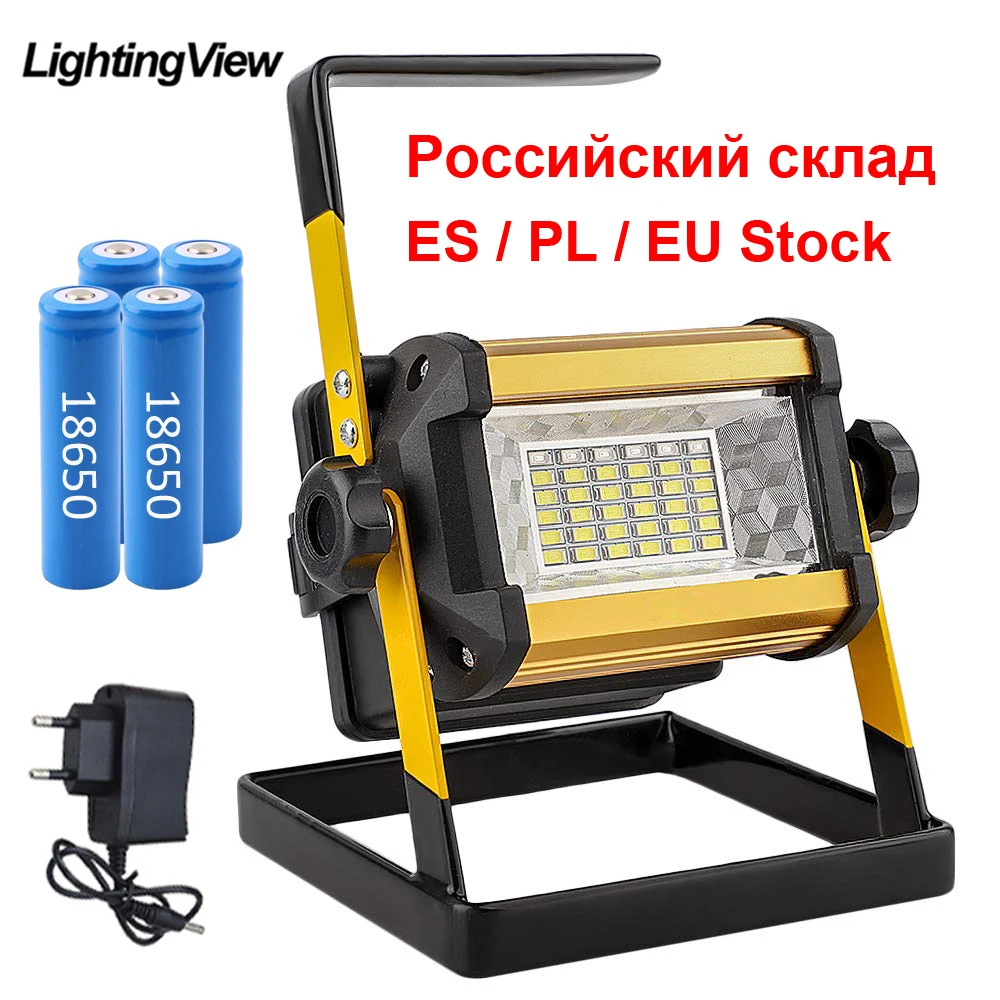 Floodlight 50w Flood Light Outdoor Led Reflector Portable Spotlight ...