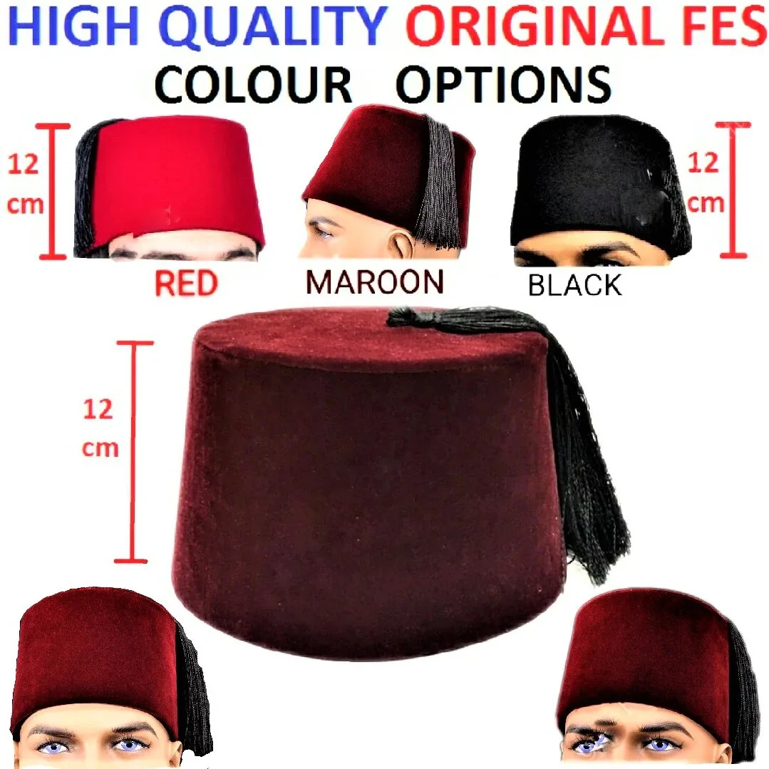 Authentic-Turkish-folkloric-Fez-Fez-Tarboosh-oriental-exotic-ottoman ...