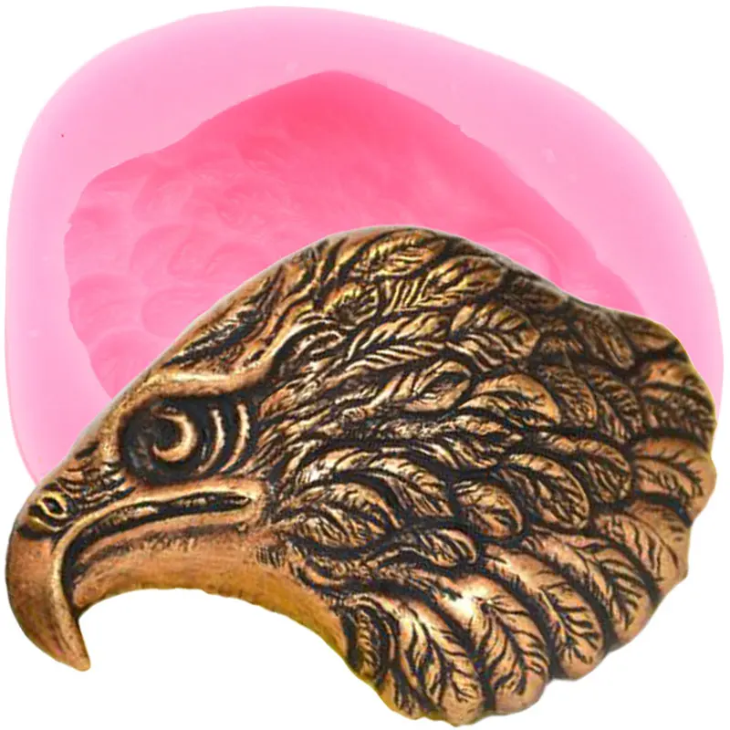 Bald Eagle Head Silicone Molds Chocolate Candy Clay Mold Cupcake Topper ...