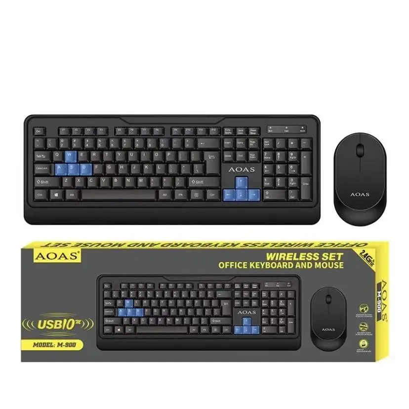 Aoas Wireless Keyboard And Mouse Model: M-900 - Keyboard Mouse Combos ...