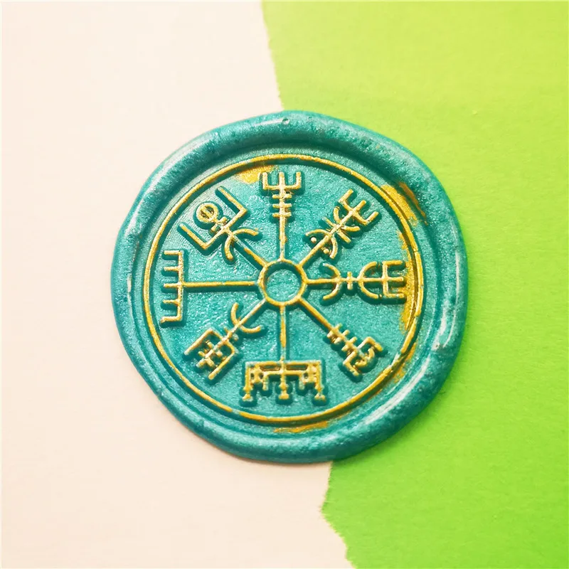 The-Magic-Navigation-Viking-Compass-Seal-stamp-VIKING-RUNE-VEGVISIR ...