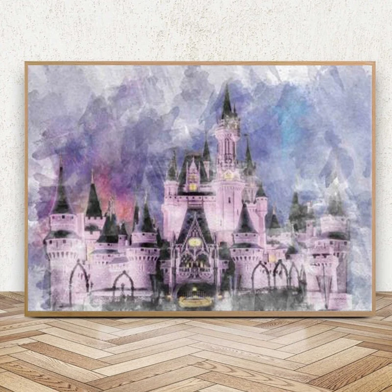 Disney Cinderella Castle Painting