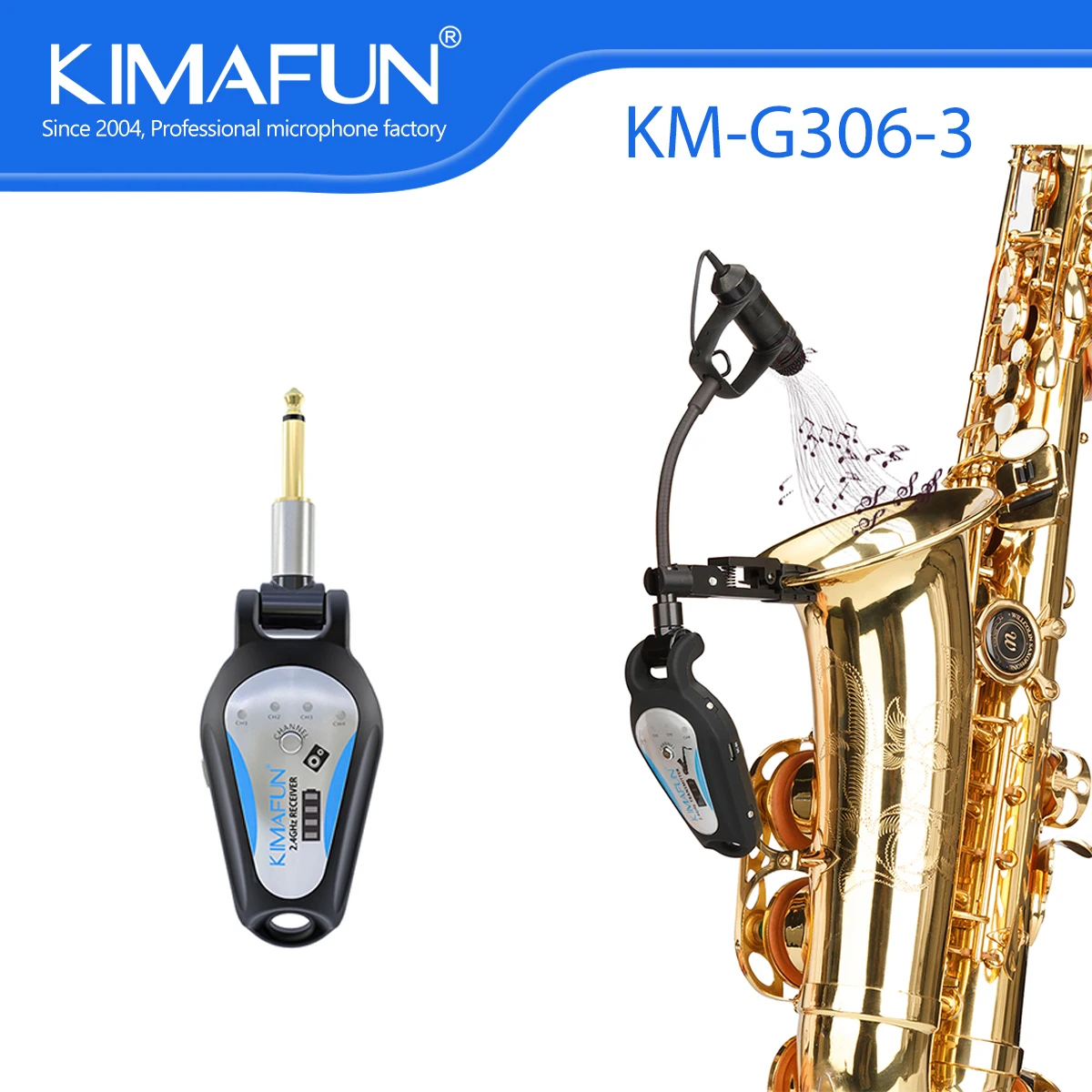 Kimafun Saxofone Microfone Sem Fio Trompete Trompete Francês Tuba ...