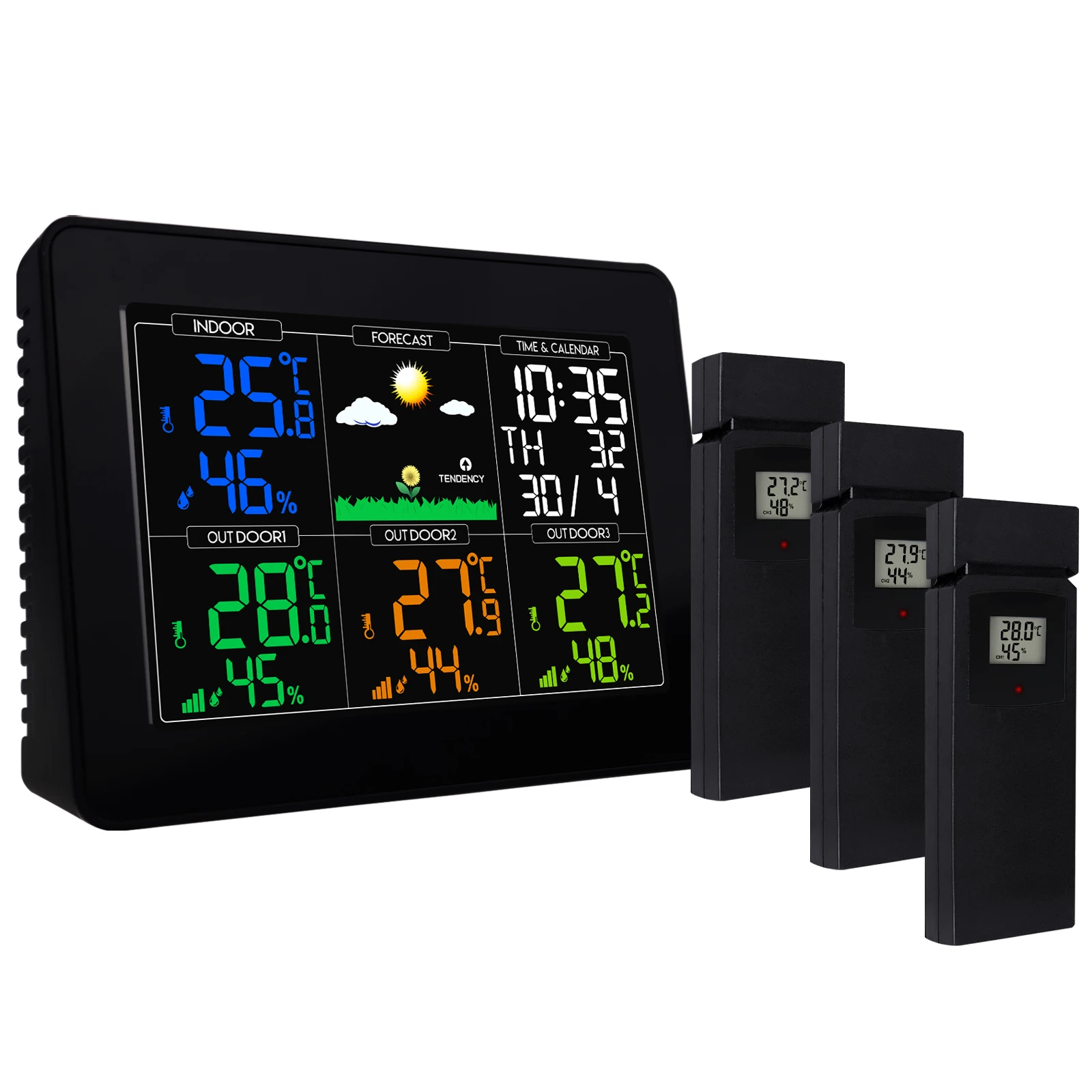 Wireless-Color-Weather-Station-Digital-Indoor-Outdoor-Thermometer-with ...